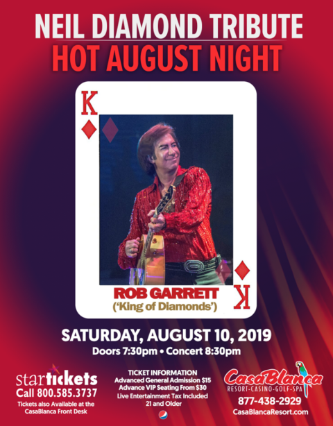 Neil Diamond Tribute Show - Rob Garrett the worlds premiere Neild ...