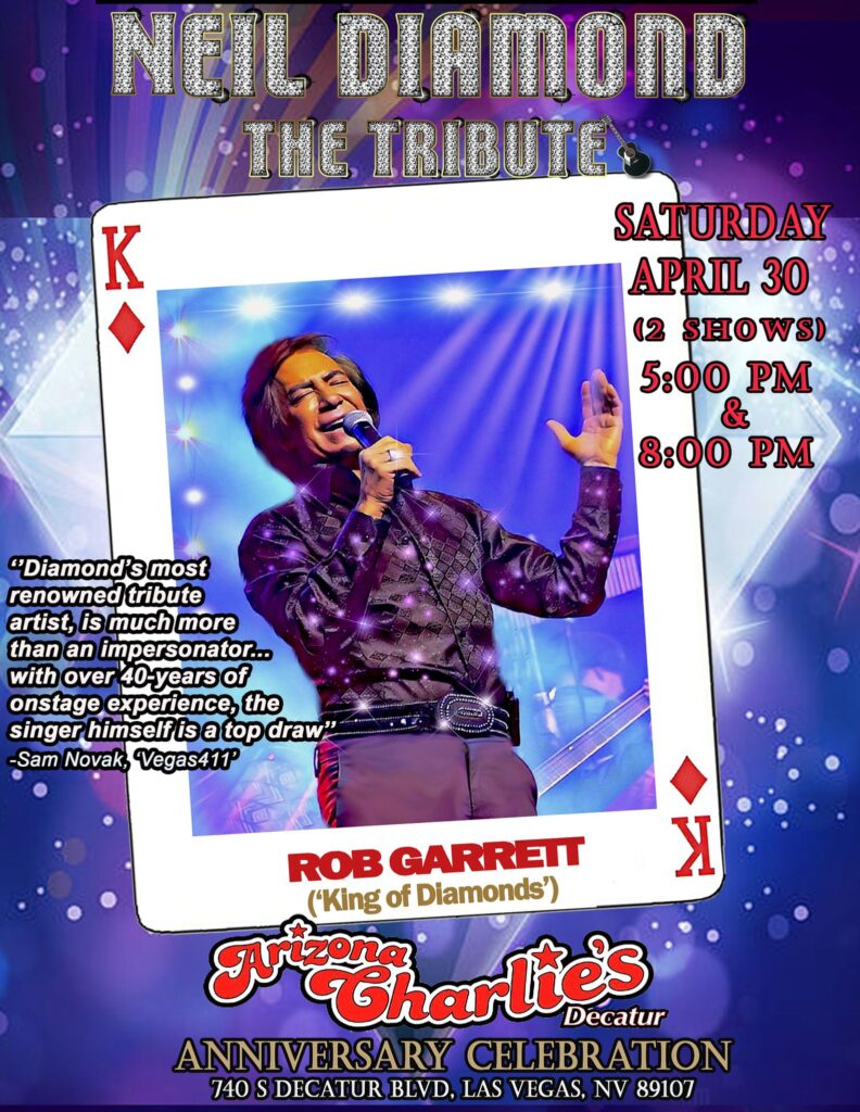 Neil Diamond Tribute Show - Rob Garrett the worlds premiere Neild ...